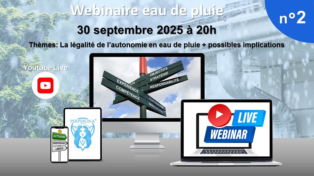 Webinaire Eau de pluie n°2 par PERPERUNA - Divers - Forum Twiza